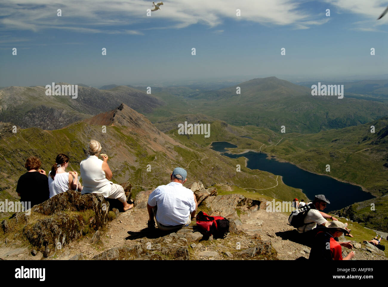 Snowdon Summit Snowdonia North West Wales Stock Photo - Alamy