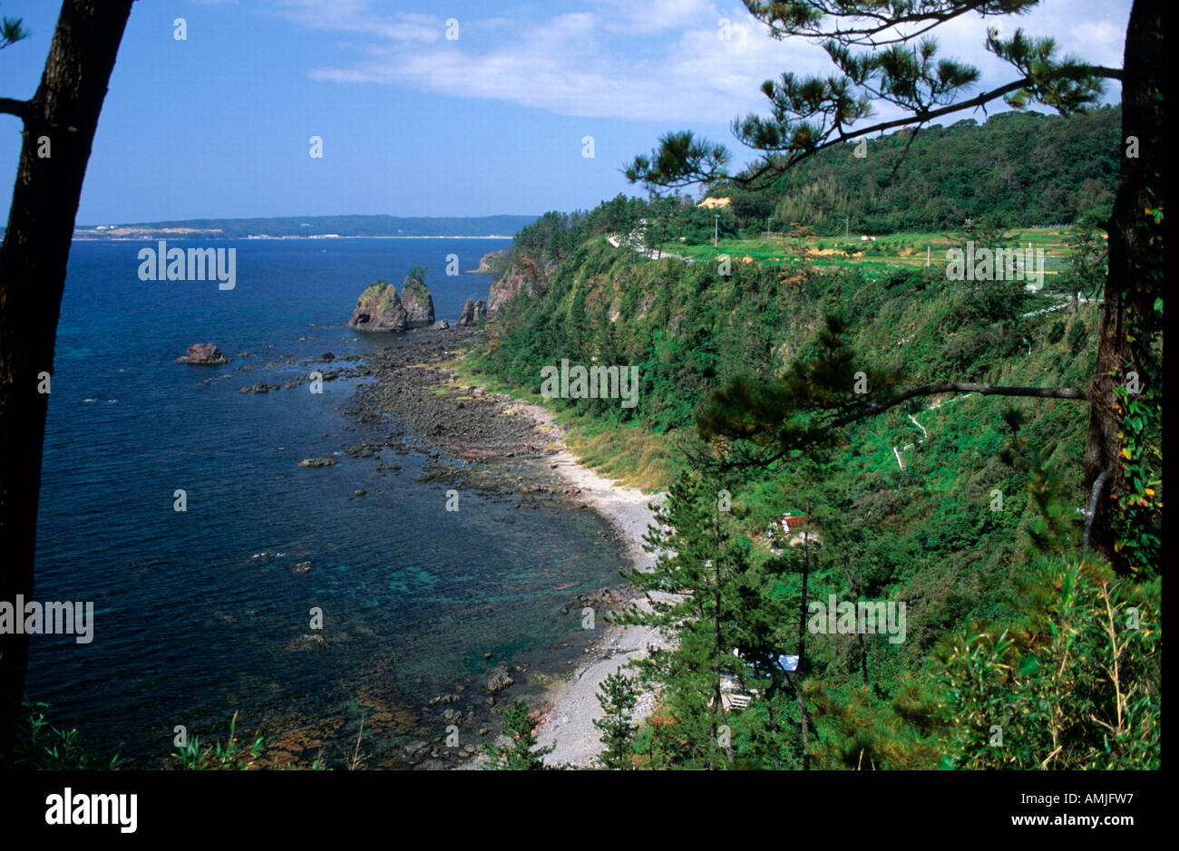 Japan, Chubu, Noto-Halbinsel, Küste bei Noto-Kongo Stock Photo - Alamy