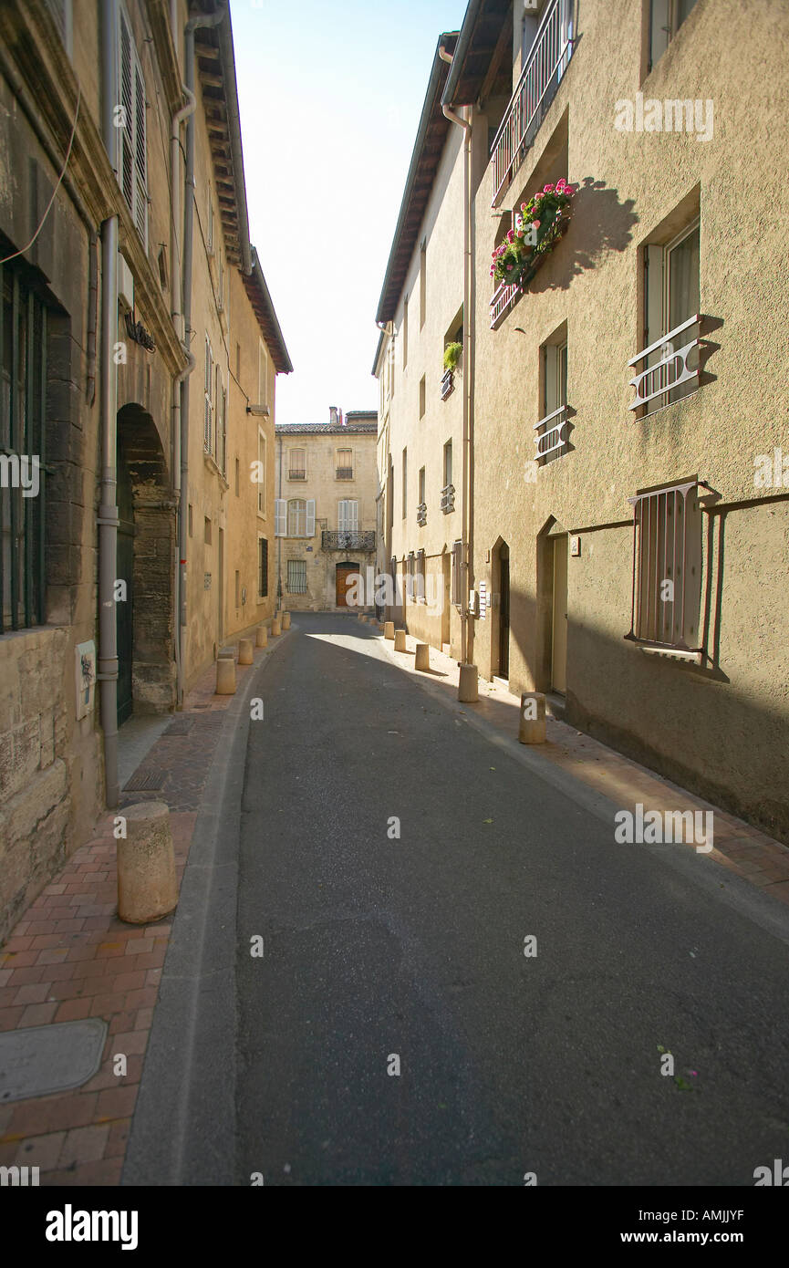 Side street in Avignon France Stock Photo - Alamy