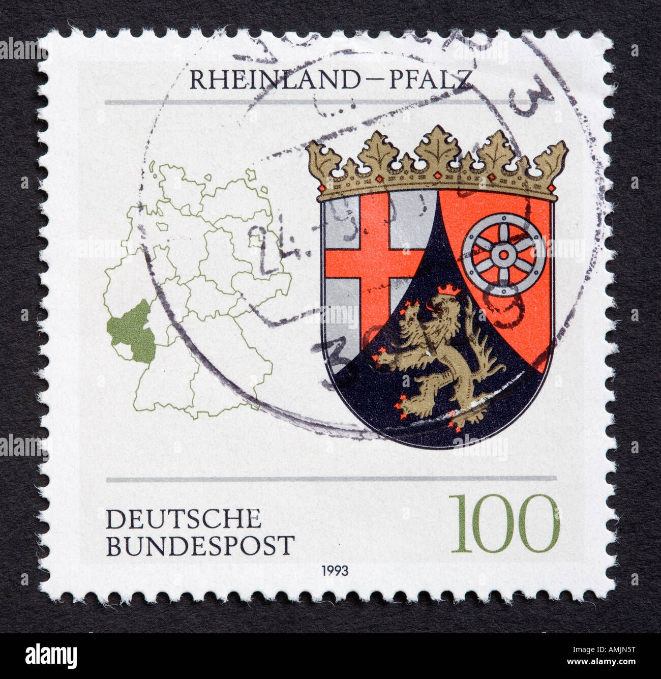 German postage stamp rheinland pfalz hi-res stock photography and ...