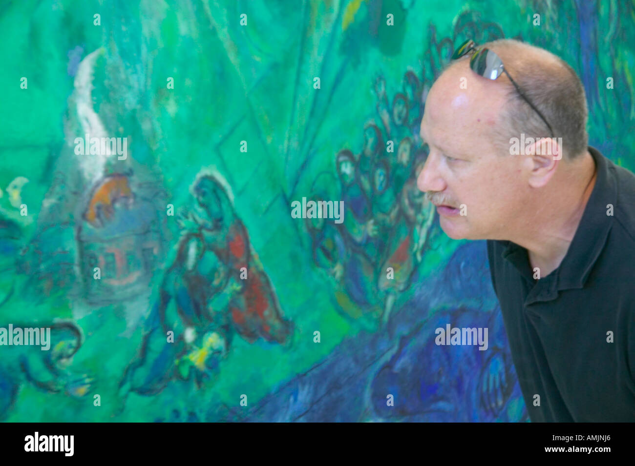 Painting by Marc Chagall Marc Chagall Museum Nice France Stock Photo ...