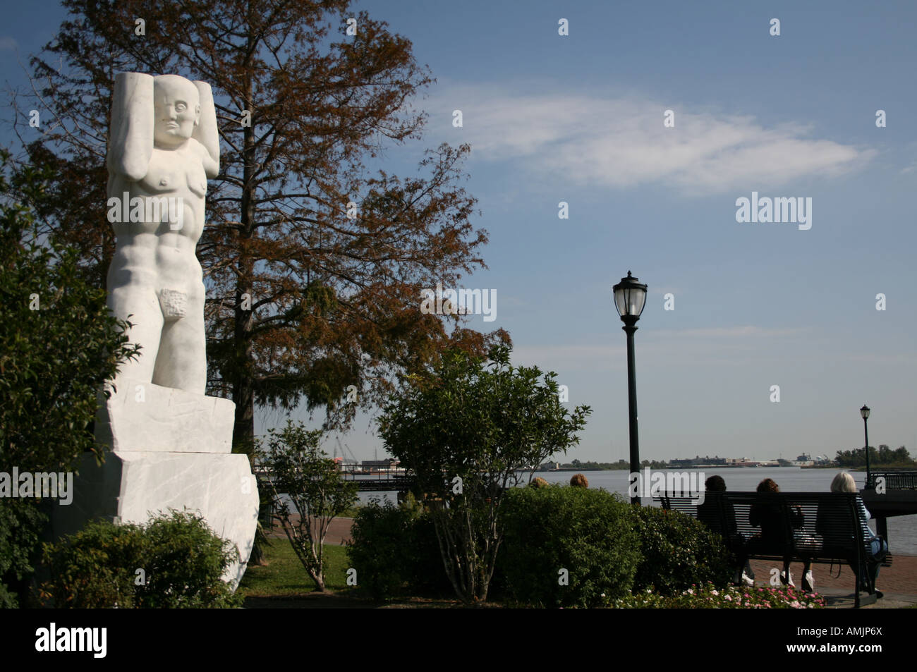 Old man River statue by Robert Schoen Moonwalk New Orleans November ...