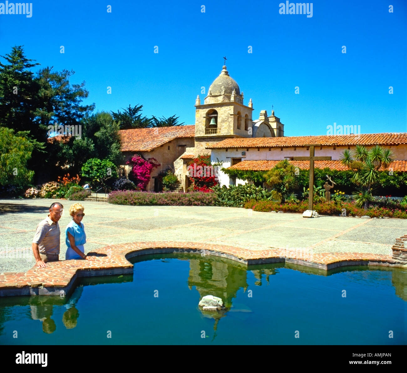 San Carlos Borroméo de Carmelo mission, Carmel California USA Stock ...