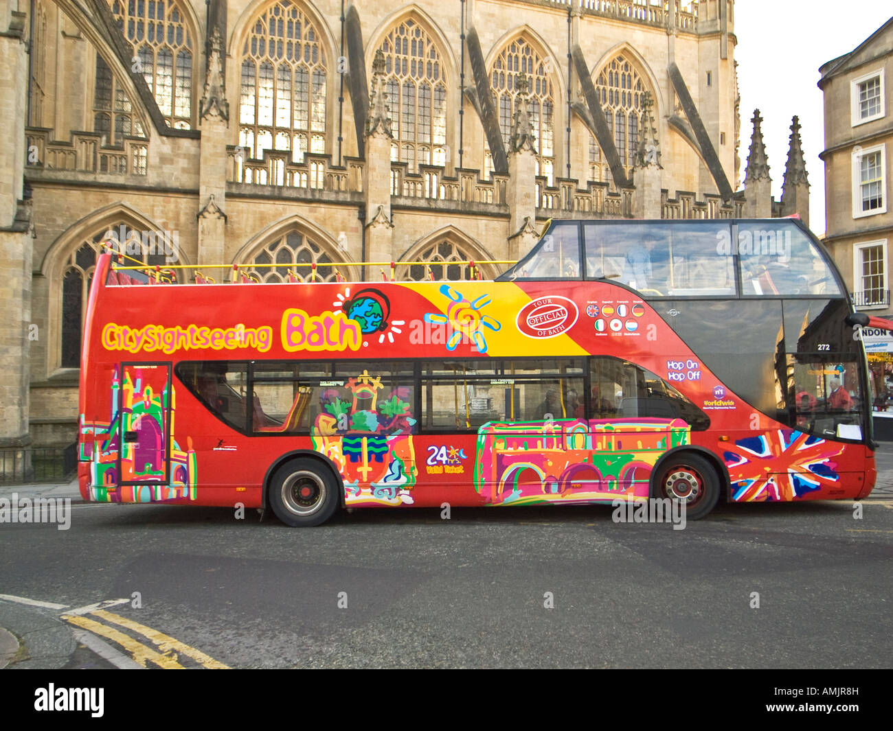 Official sightseeing bus for tour of city of Bath Somerset England UK ...