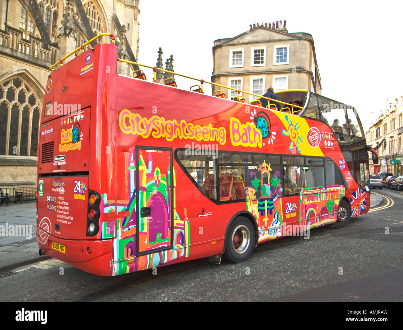 Official sightseeing bus for tour of Bath Somerset England UK EU Stock ...