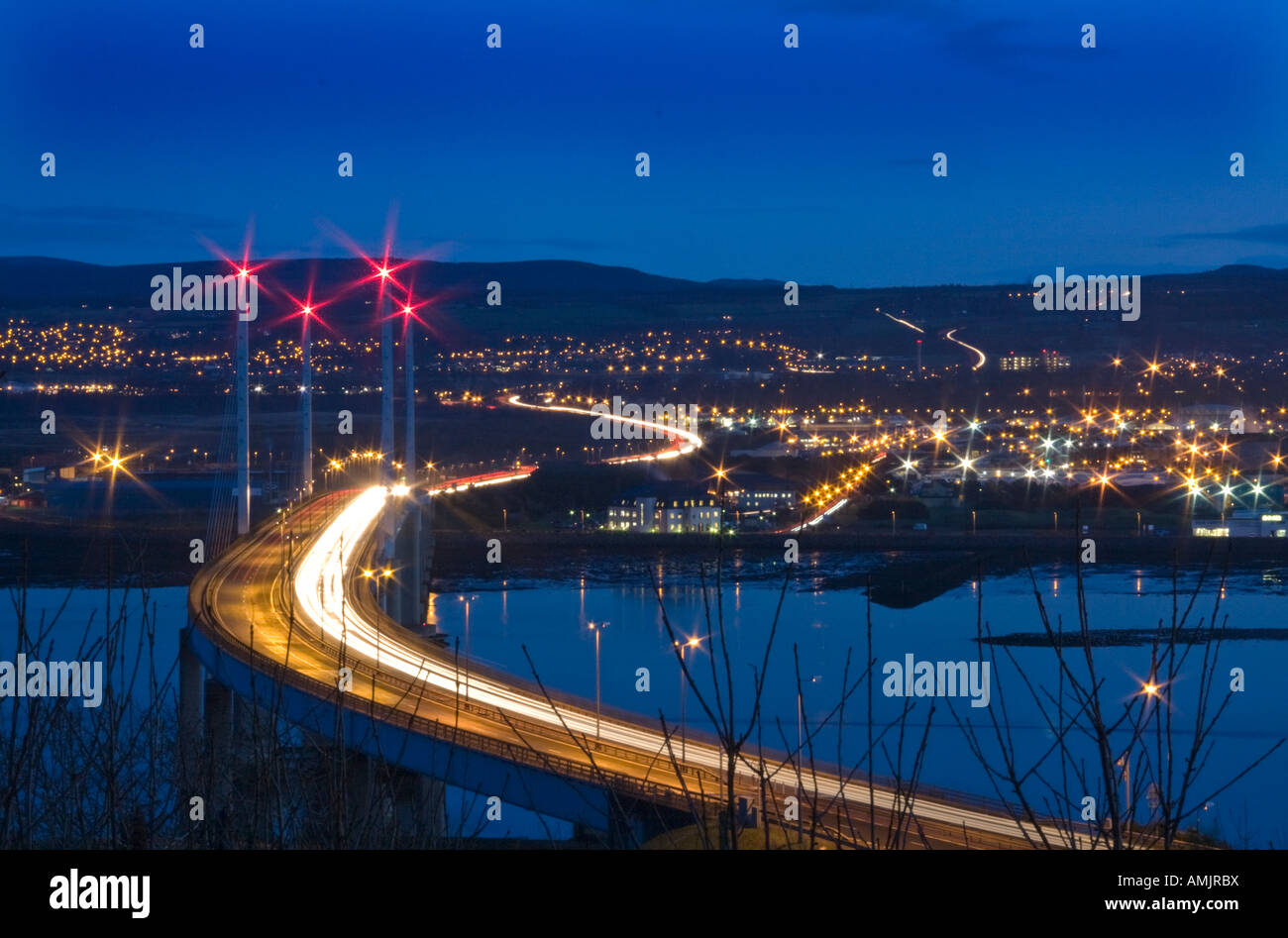 Kessock bridge night hi-res stock photography and images - Alamy