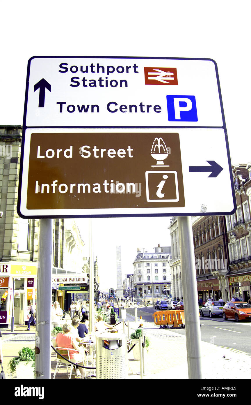 Southport town sign hi-res stock photography and images - Alamy