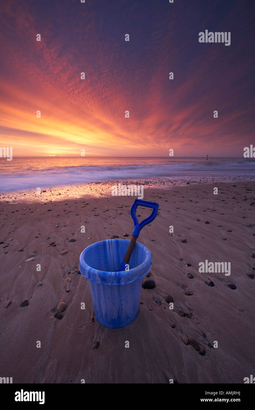 Dawn Bucket and Spade Stock Photo - Alamy