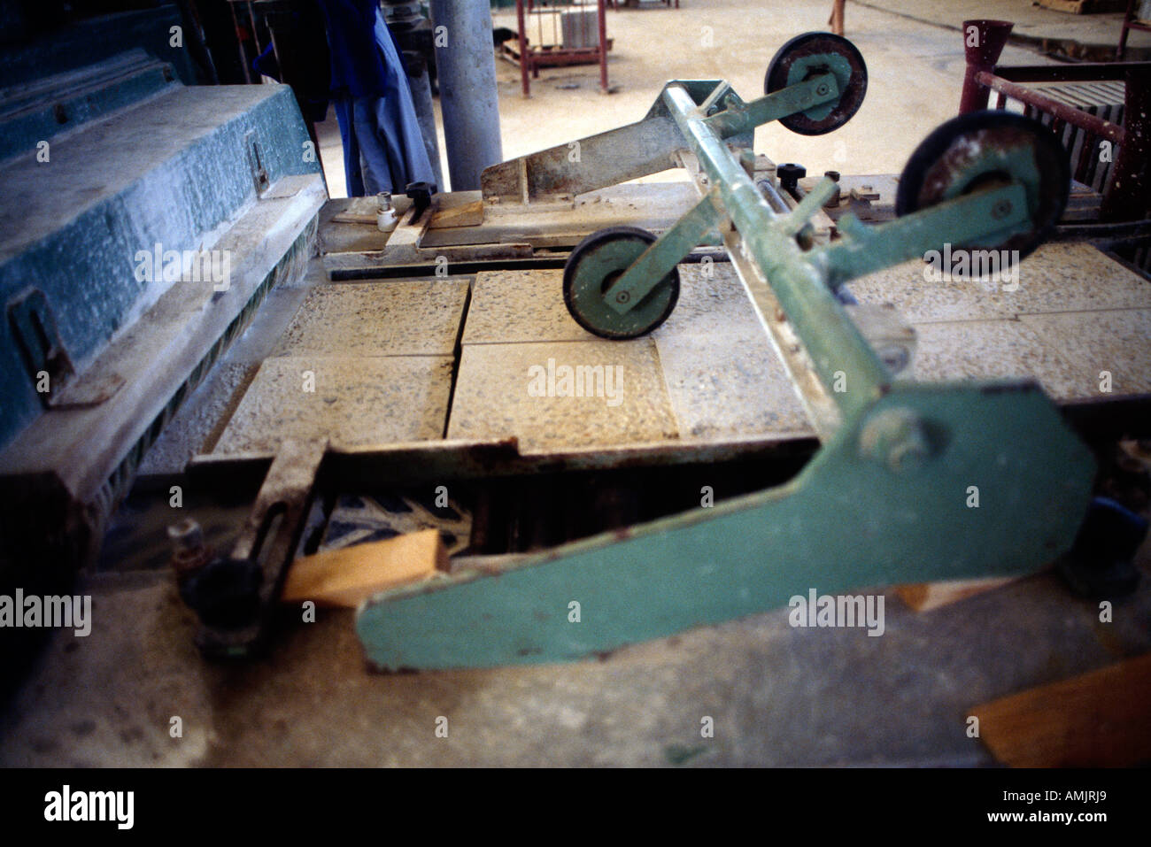 Fujairah UAE Marble Factory Cutting Marble into Tiles Stock Photo - Alamy