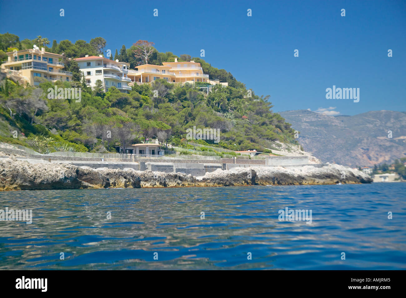 Hillside Villas Saint Jean Cap Ferrat French Riviera France Stock Photo ...