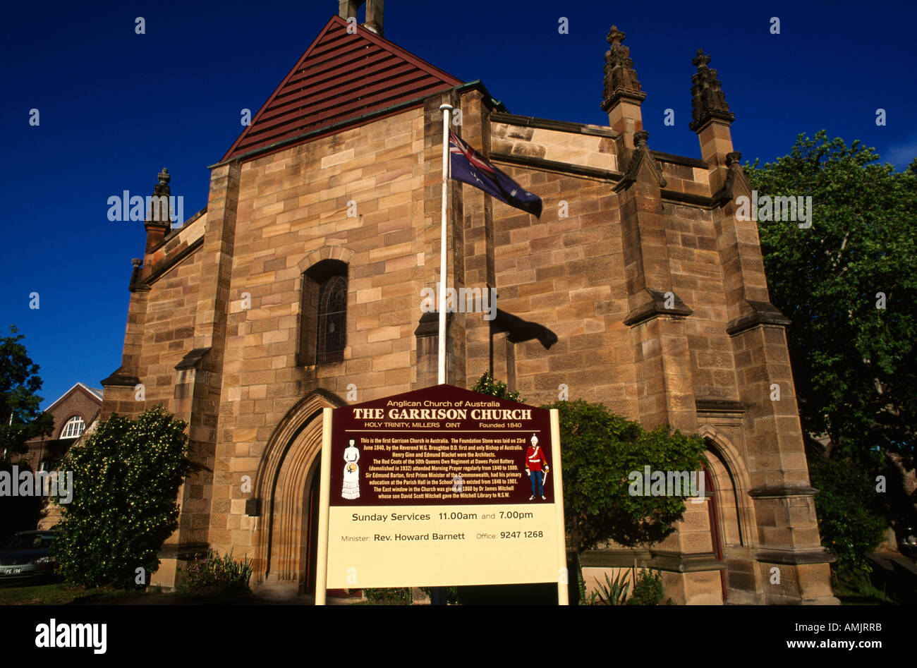 Sydney NSW Australia The Rocks Garrison Church - Anglican Stock Photo ...