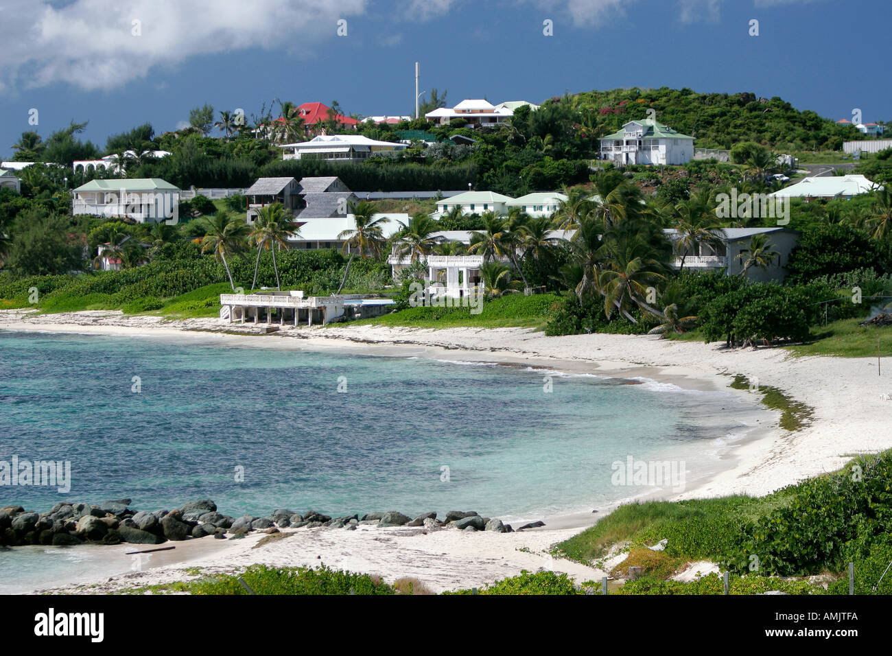 Deserted Lucas Bay St Martin Stock Photo - Alamy