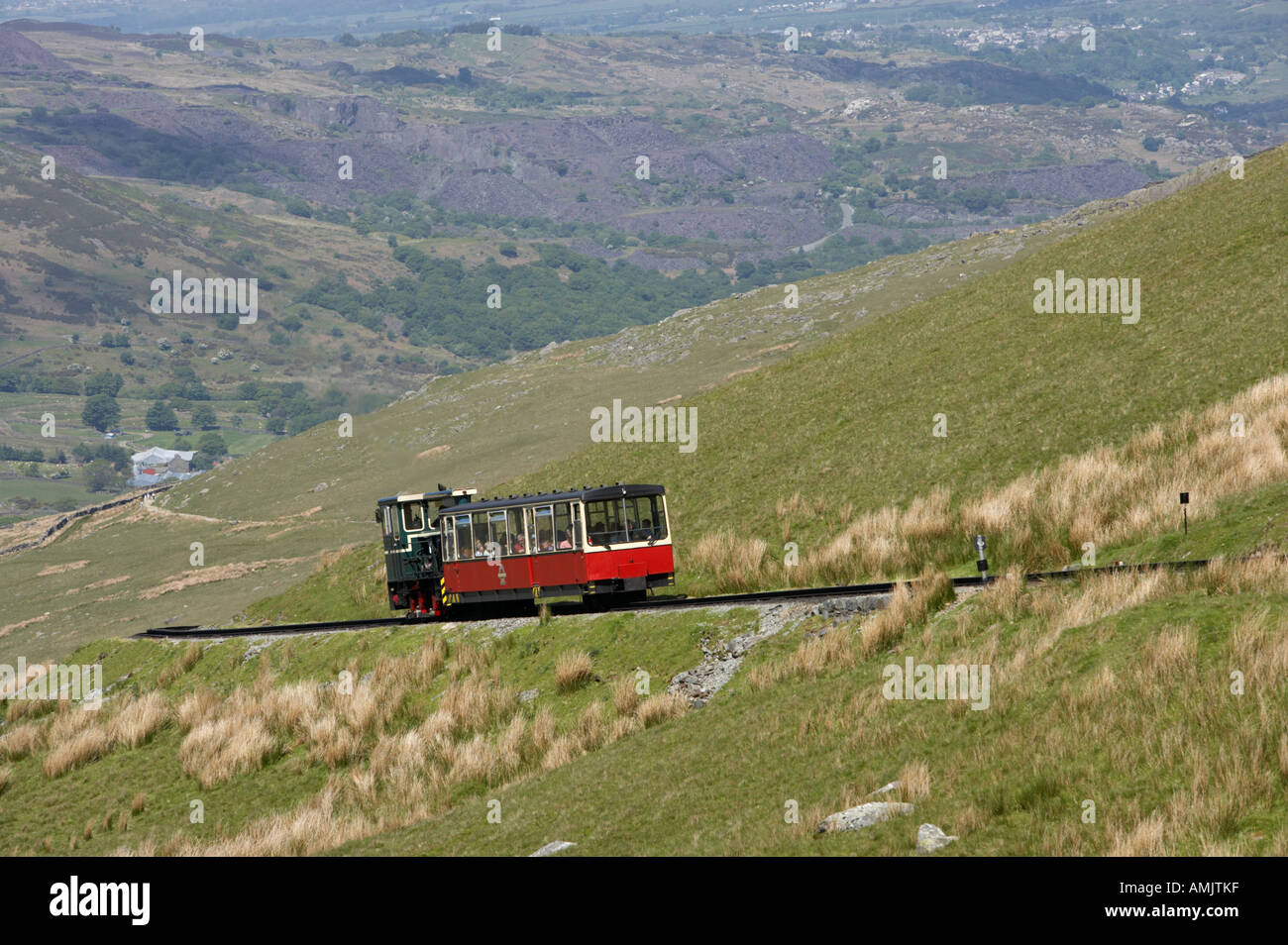 Modern Diesel Traction Train Snowdon Mountain Railway Snowdonia North ...