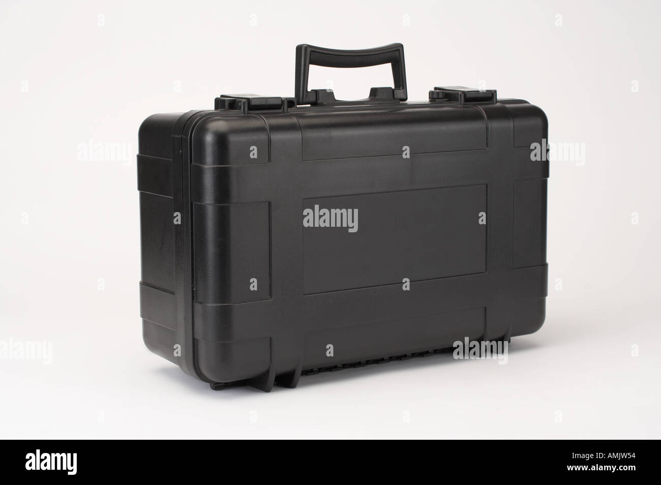 BLACK PLASTIC CASE ON WHITE BACKGROUND Stock Photo - Alamy