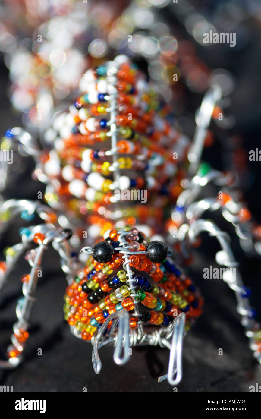 African beaded wire insect Zulu Xhosa South Africa Stock Photo - Alamy