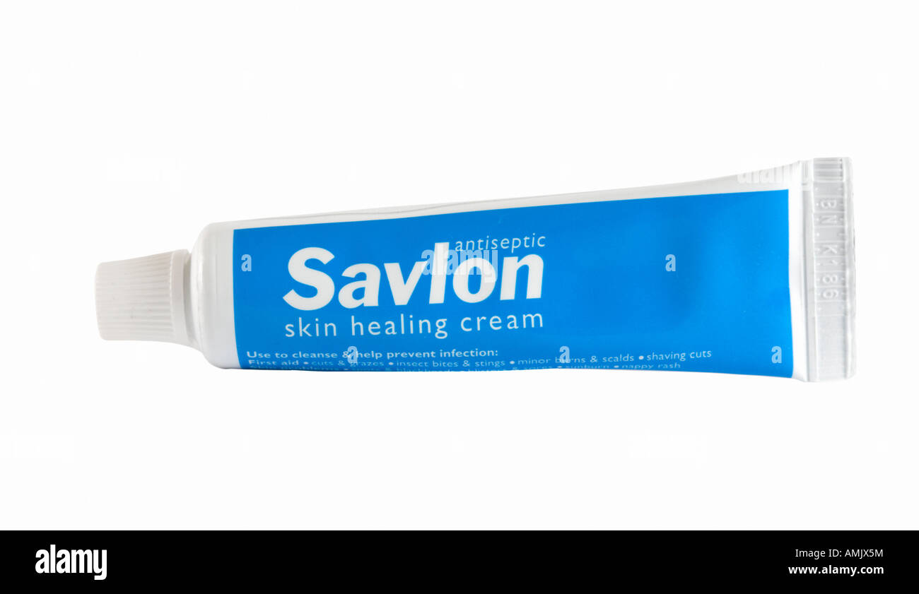 Savlon antiseptic skin heal healing cream cutout Stock Photo - Alamy