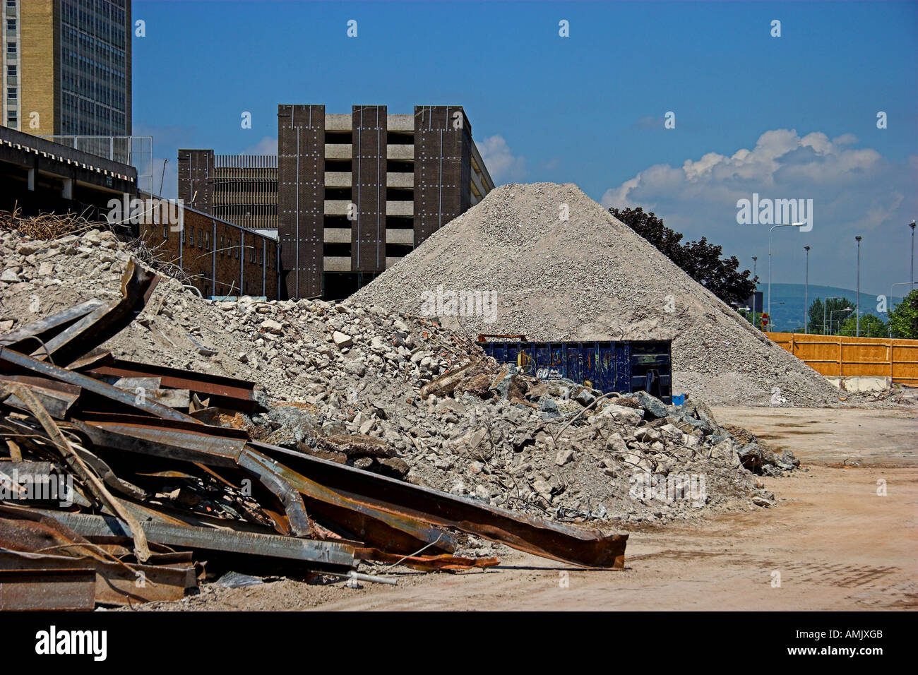 Demolition Regeneration of Newport City Kingsway South East Wales Stock ...