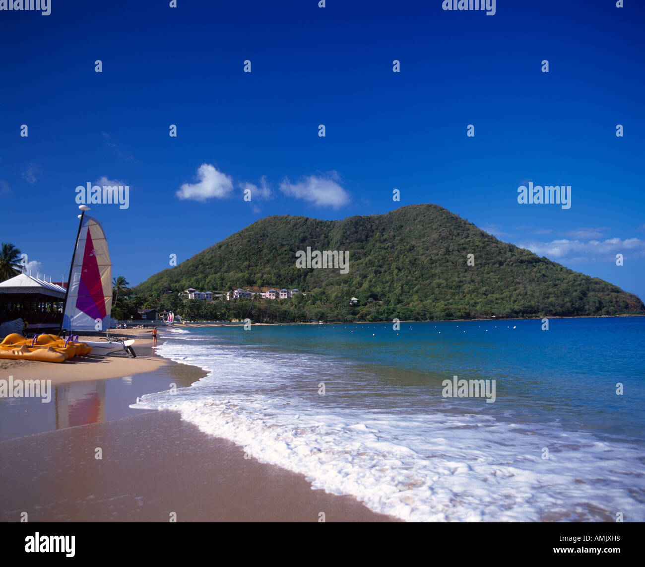 Rodney Bay St Lucia Beach Stock Photo - Alamy