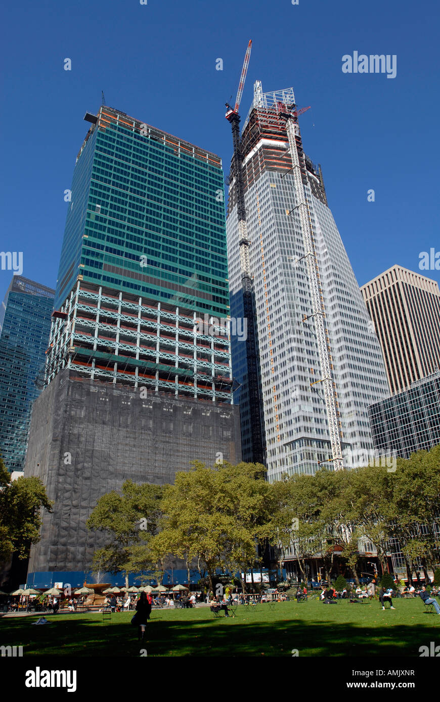 The former Verizon building L under renovation and the under ...