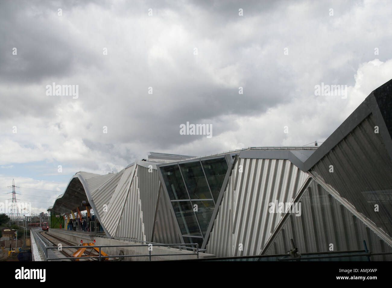Stratford DLR Station, London Stock Photo - Alamy