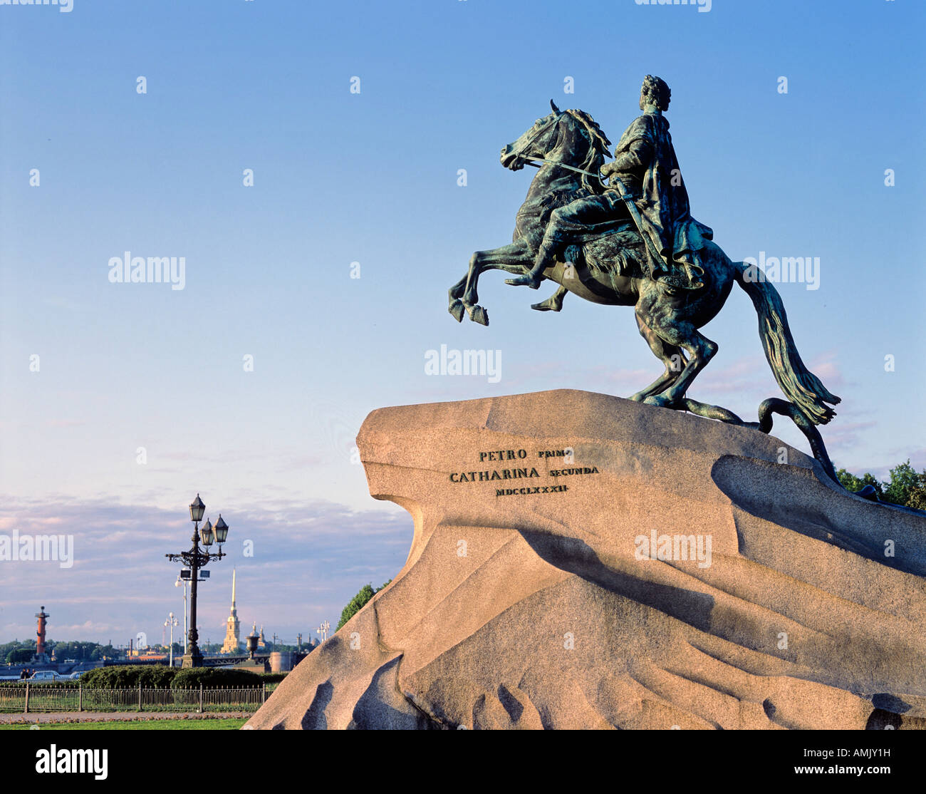 Russia, St. Petersburg: The Bronze Horseman of Peter the Great Stock ...