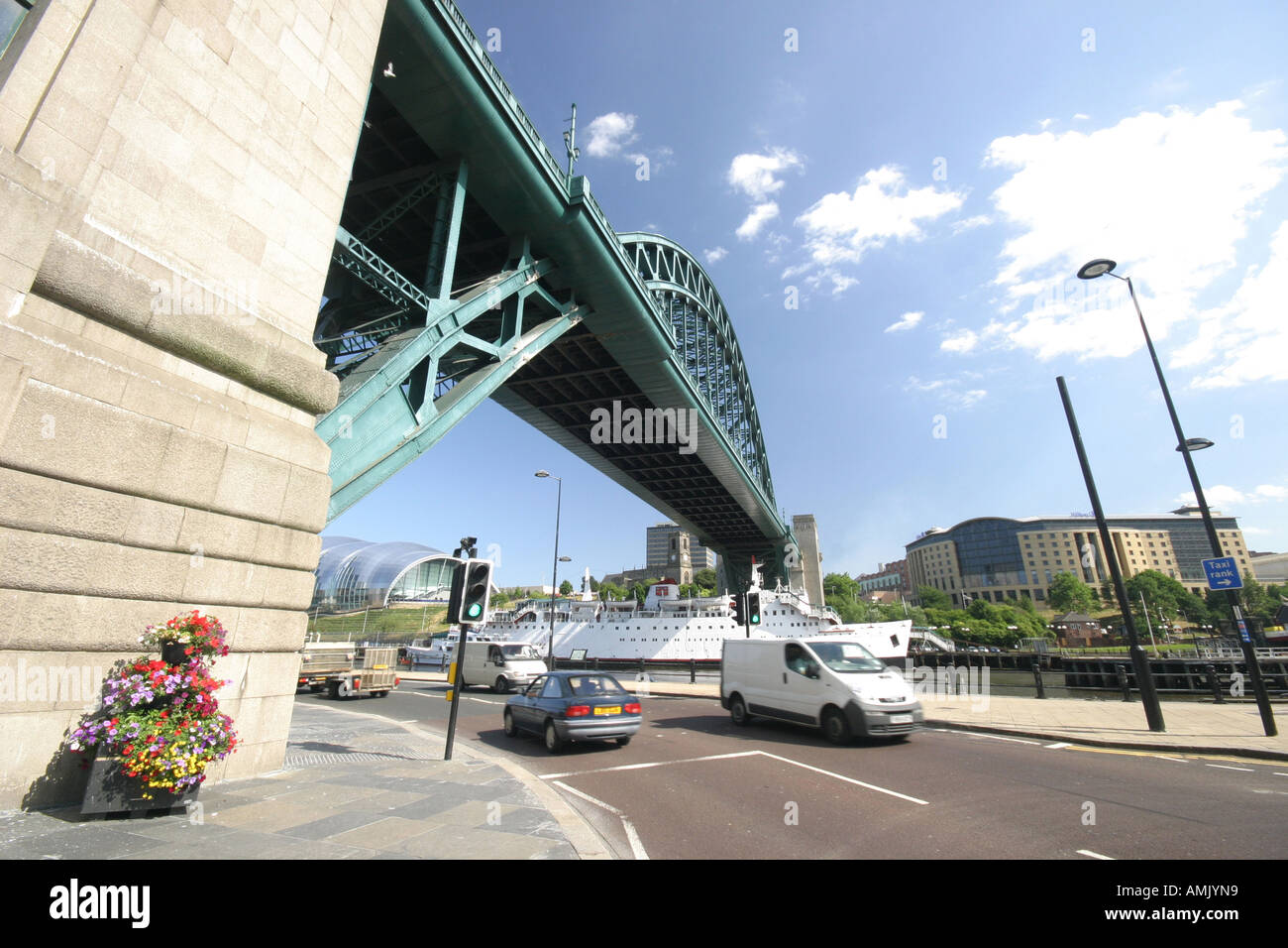A Stock Photograph Underneath High Bridge in Newcastle Uk Stock Photo ...