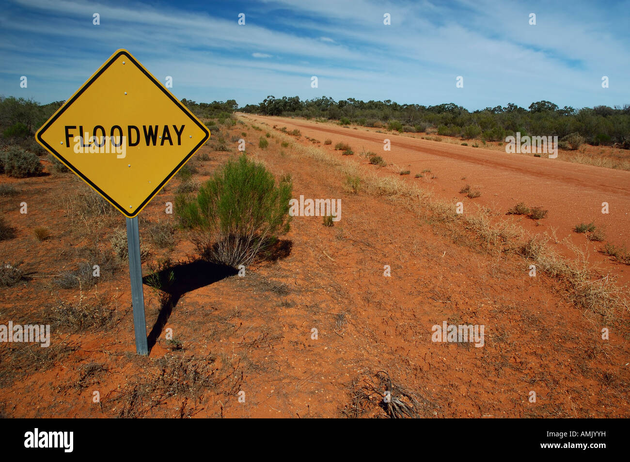 Floodway sign hi-res stock photography and images - Alamy