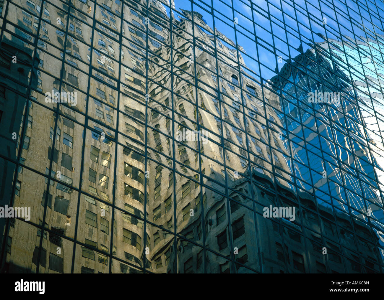 New York, glass facade Stock Photo - Alamy