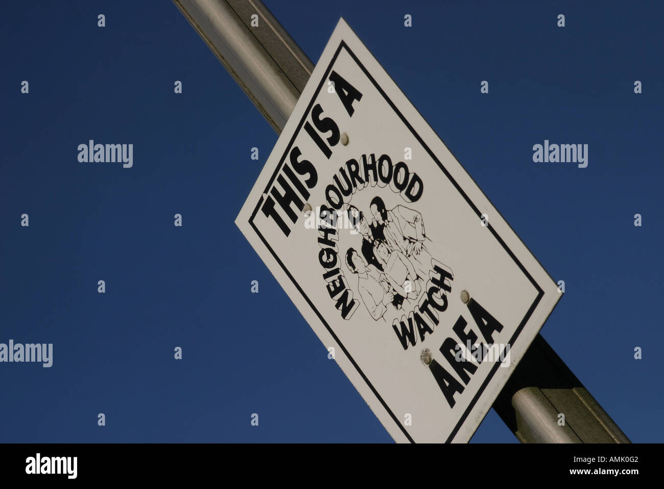 a stock photograph of a neighbourhood watch sign Stock Photo - Alamy