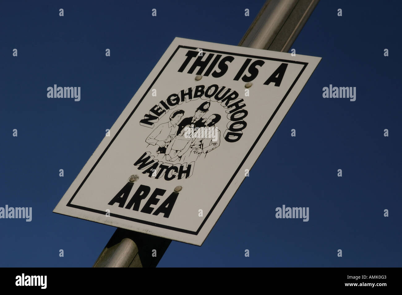 a stock photograph of a neighbourhood watch sign Stock Photo - Alamy
