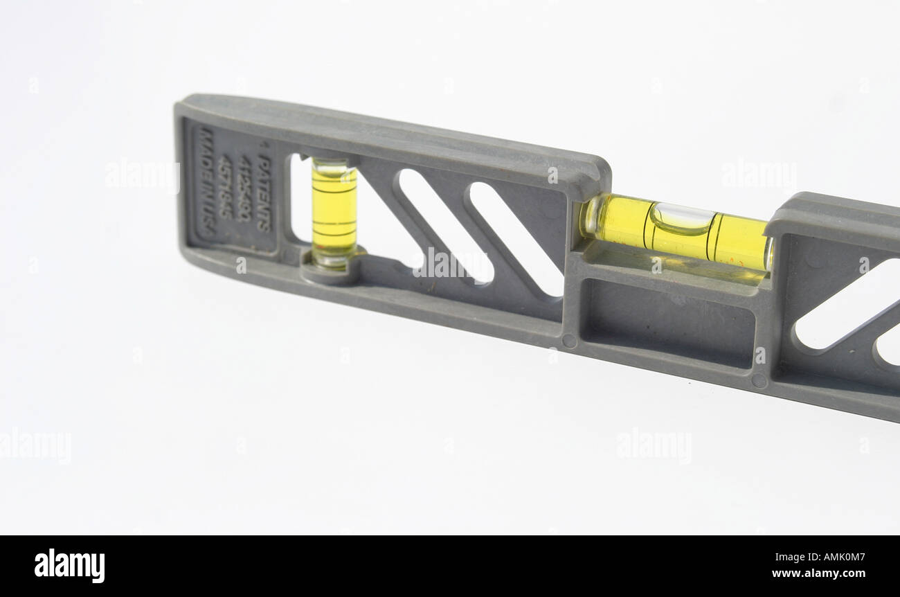 a stock photograph of a spirit level Stock Photo - Alamy
