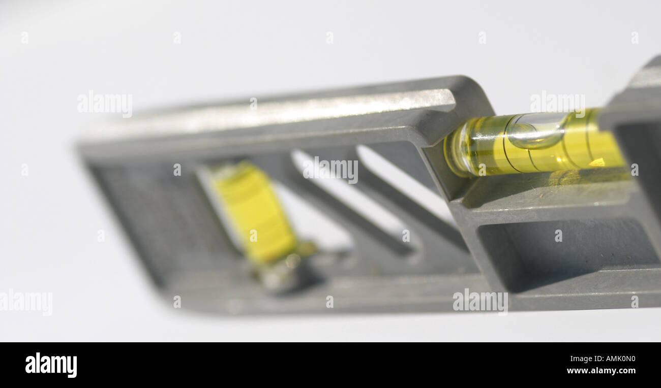 a stock photograph of a spirit level Stock Photo - Alamy