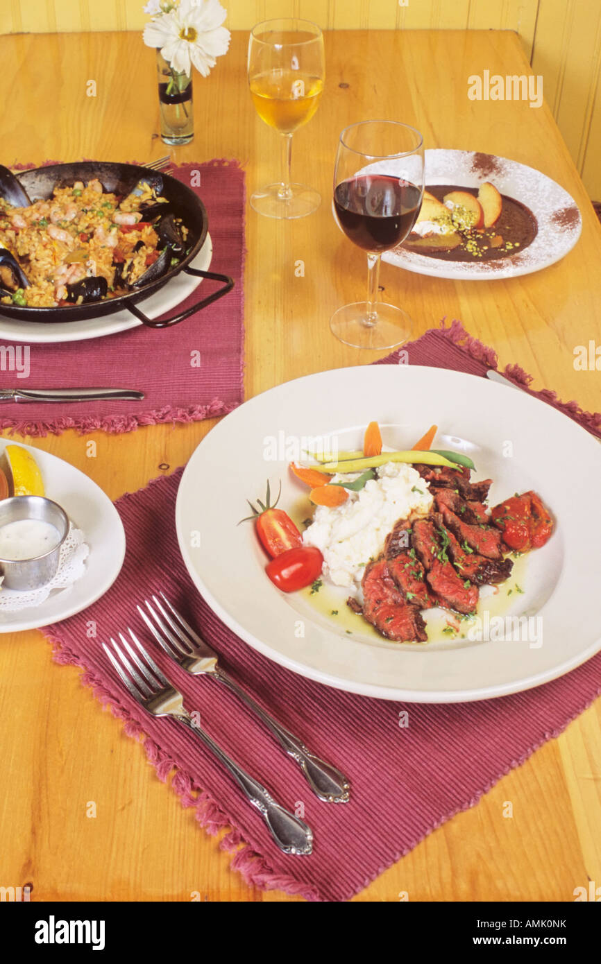 Dinner at a nice restaurant Stock Photo - Alamy