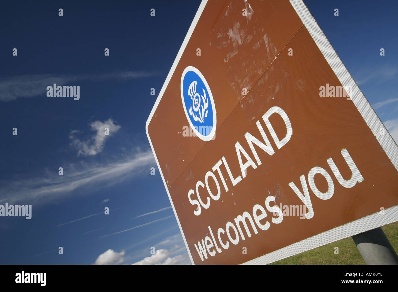 Welcome to scotland gretna green hi-res stock photography and images ...