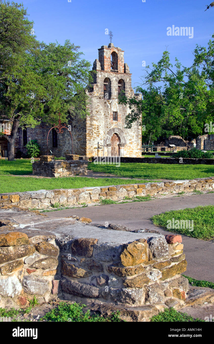 The historic Spanish Mission San Francisco de la Espada buildings in ...