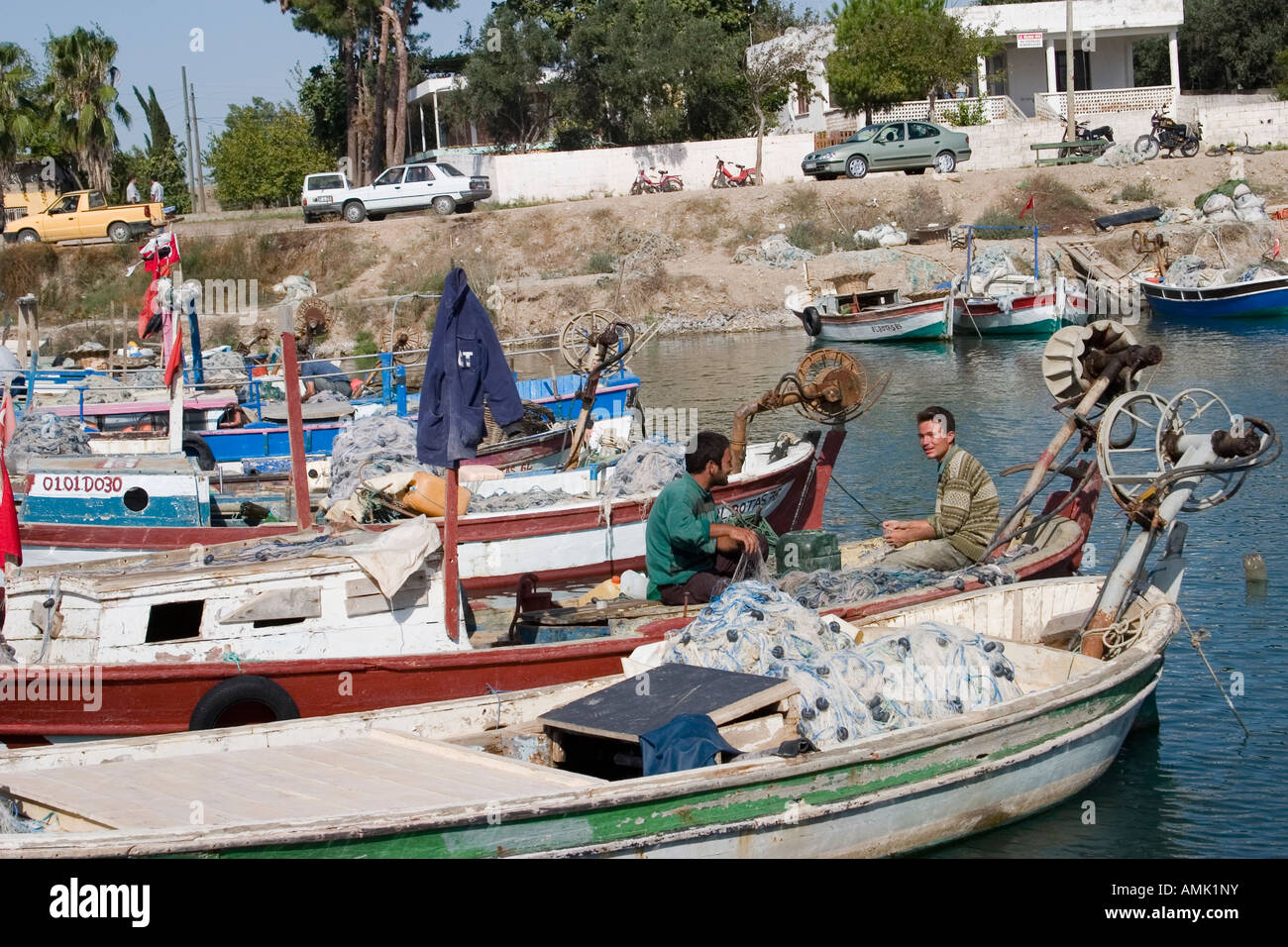 Fishermen at Ceyhan Turkey 2005 Stock Photo - Alamy