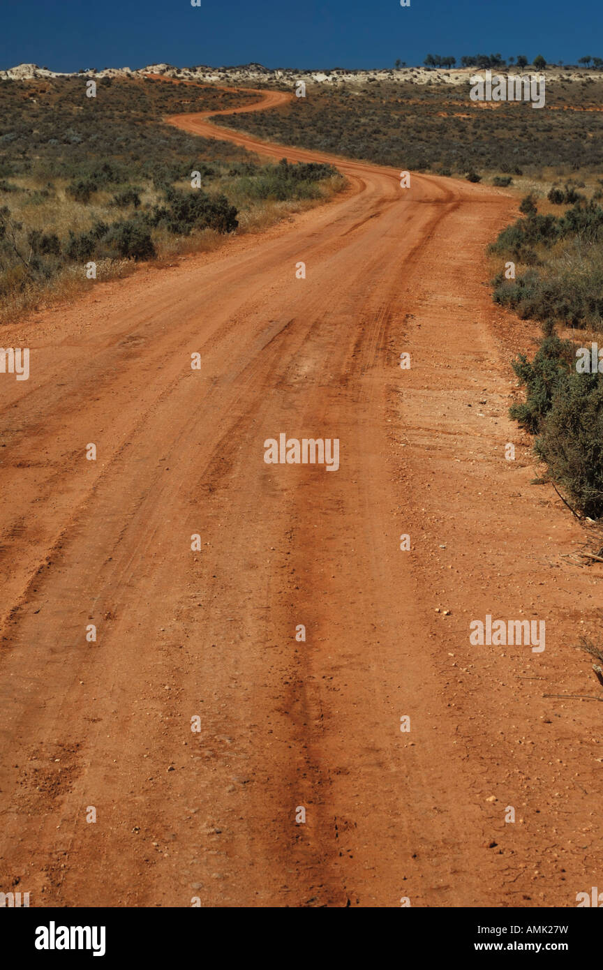 Red Australian Rural Road Stock Photo - Alamy