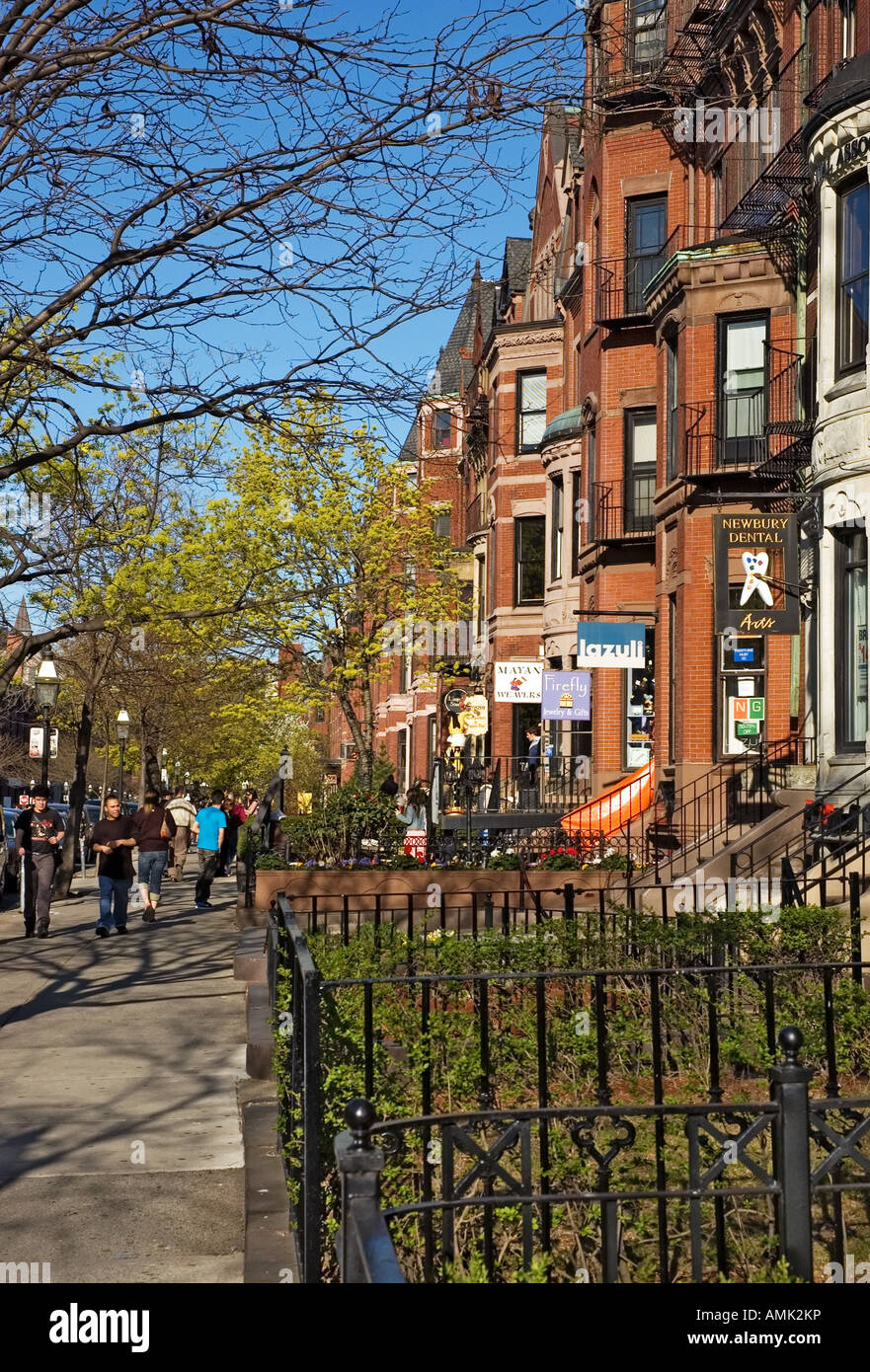 Newbury Street, Boston Stock Photo - Alamy