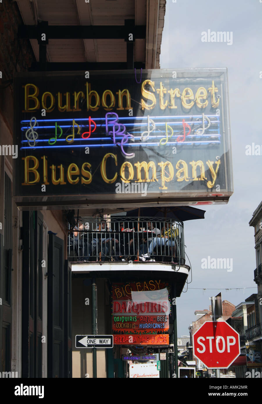 Bourbon Street signs French Quarter New Orleans November 2007 Stock ...