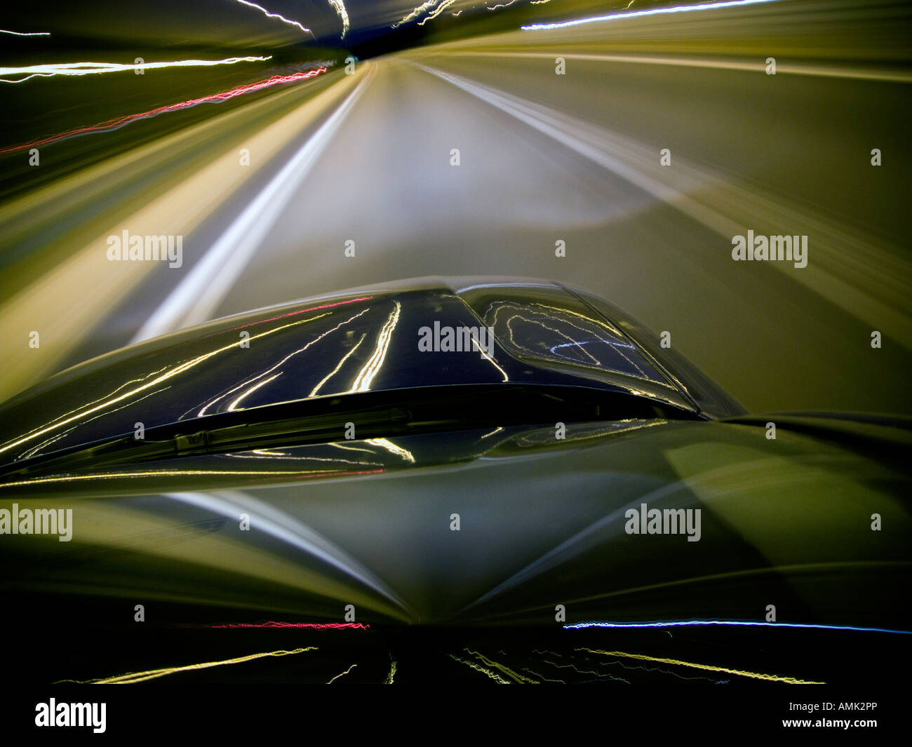 Driving car at speed Stock Photo - Alamy