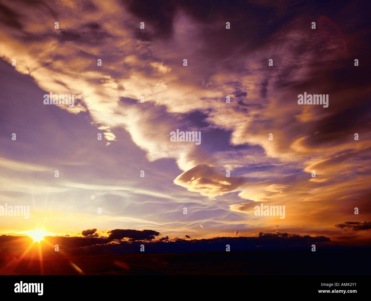 Sunset, Southern Alberta, Canada Stock Photo - Alamy