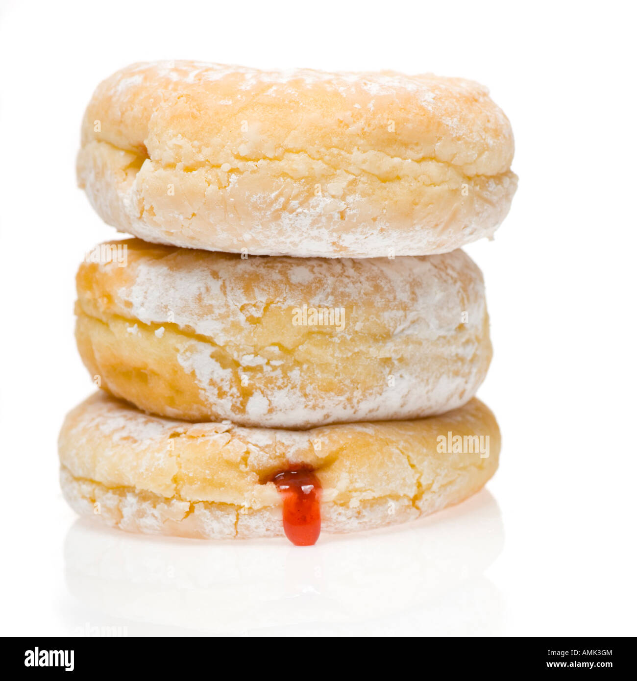 stack of jelly donuts leaking Stock Photo - Alamy