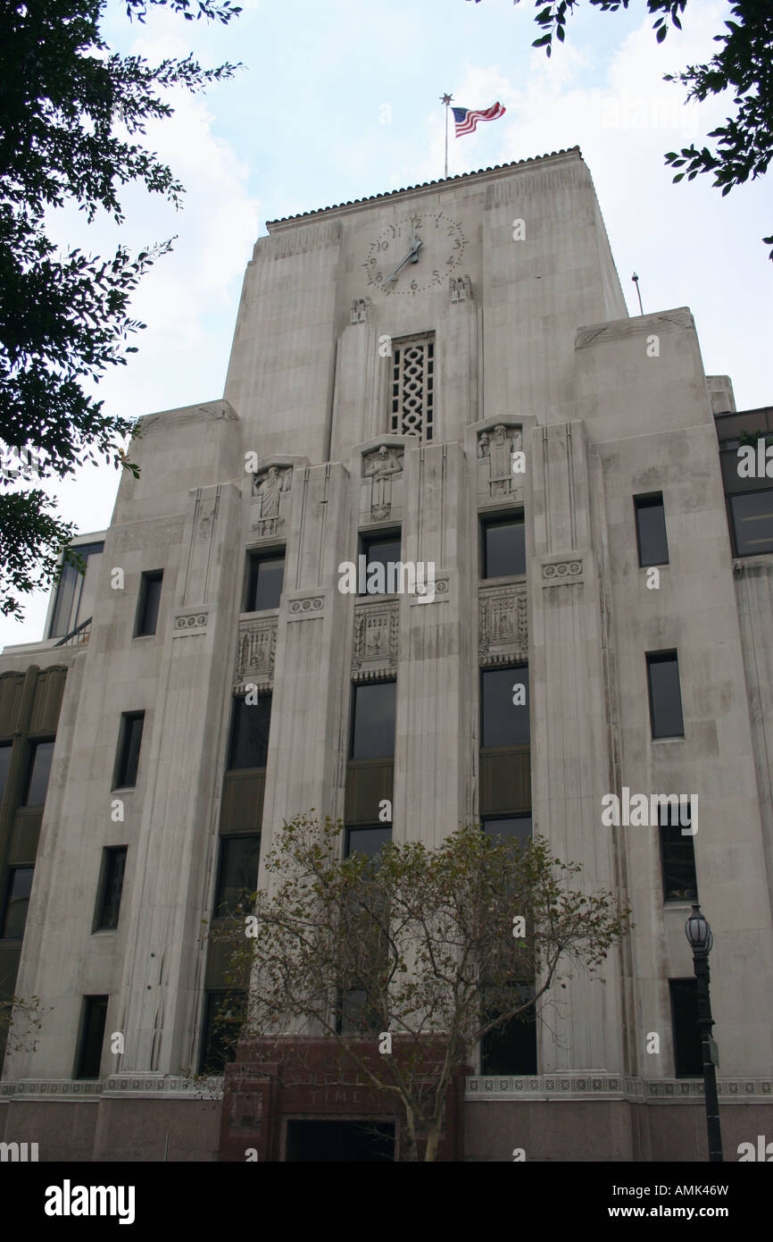 exterior view of Los Angeles Times building October 2007 Stock Photo ...