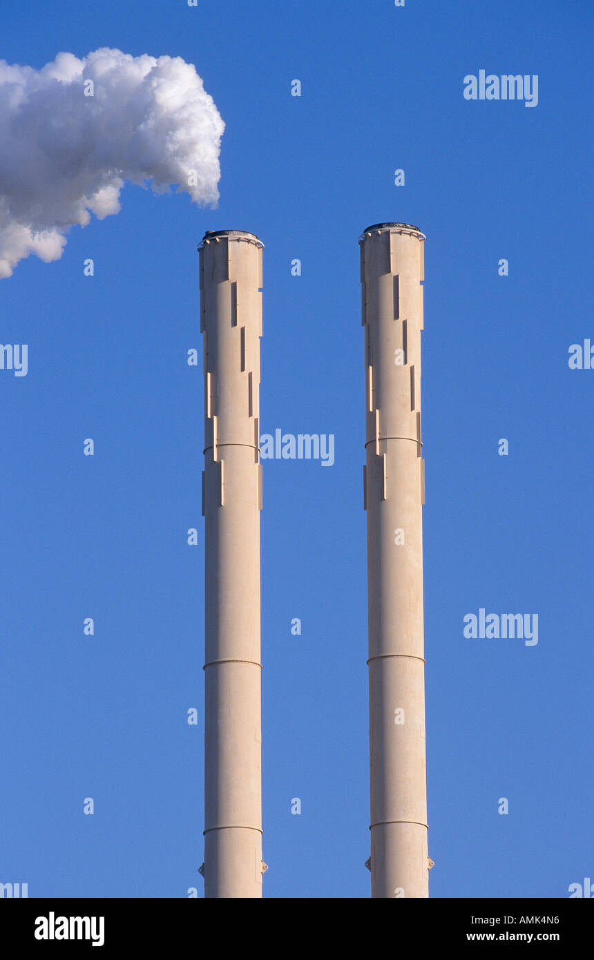 2 two steam stacks hi-res stock photography and images - Alamy