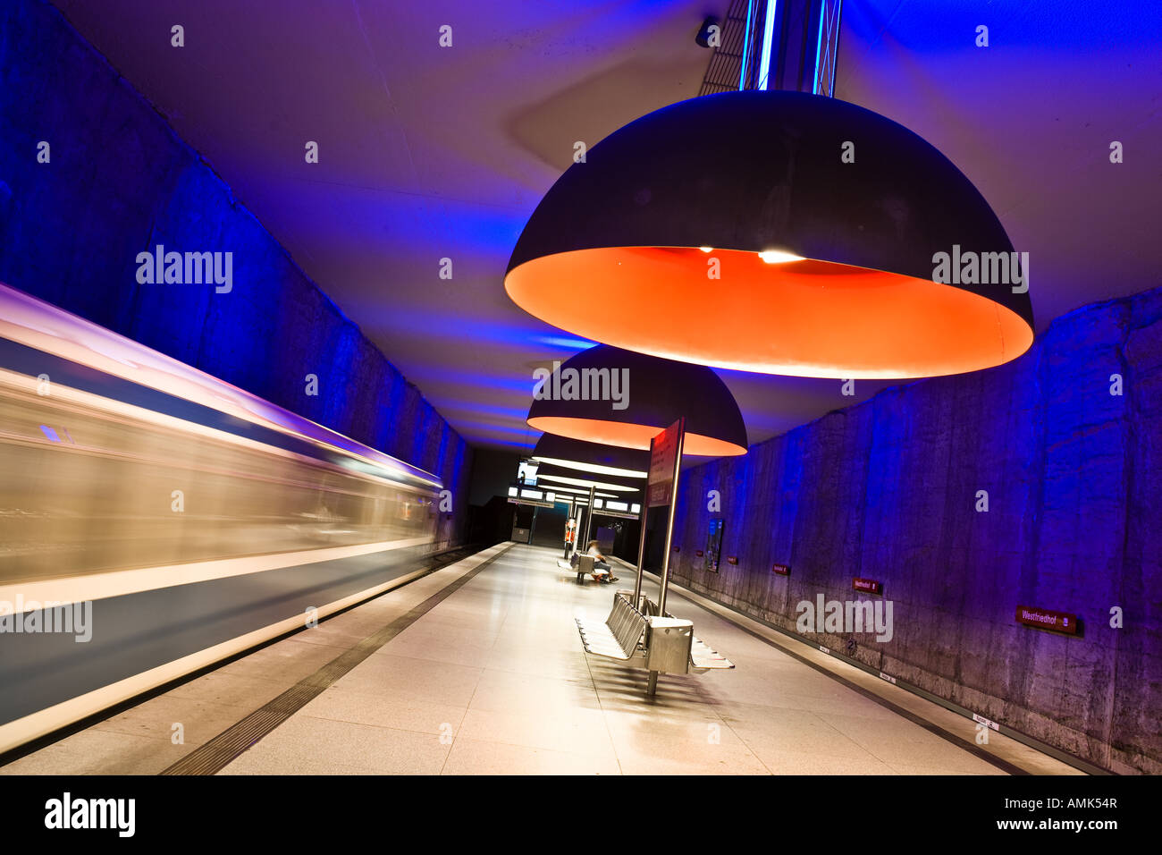 Westfriedhof underground station in Munich, Germany Stock Photo - Alamy