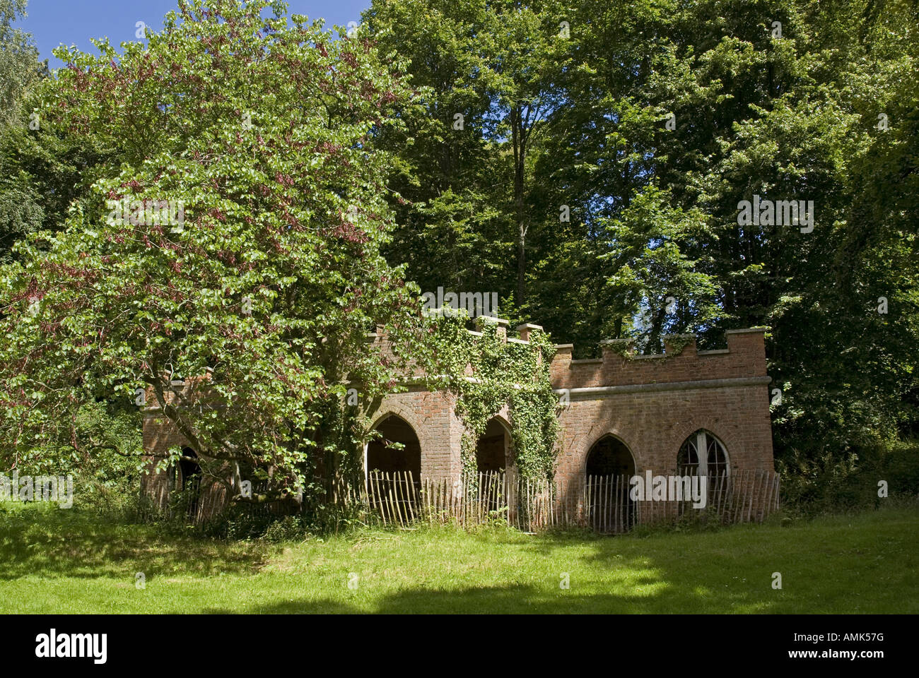 Part of the Secret Garden and Folly remains at Powderham Castle ...