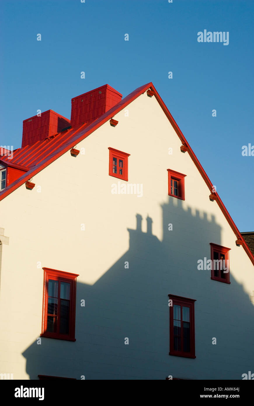 Historic architecture of Quebec City, province of Quebec, Canada Stock ...
