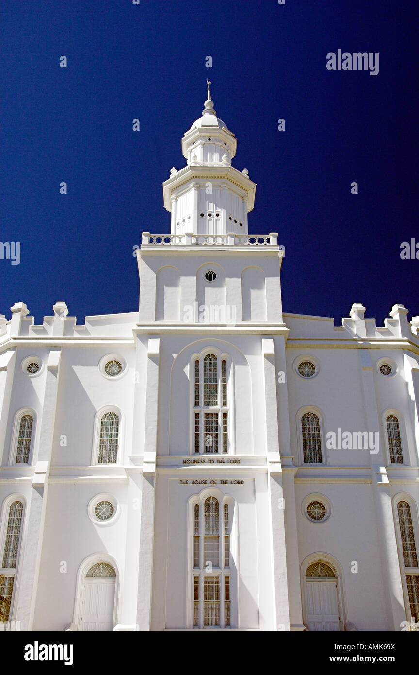The St George Utah Mormon Temple USA Stock Photo - Alamy