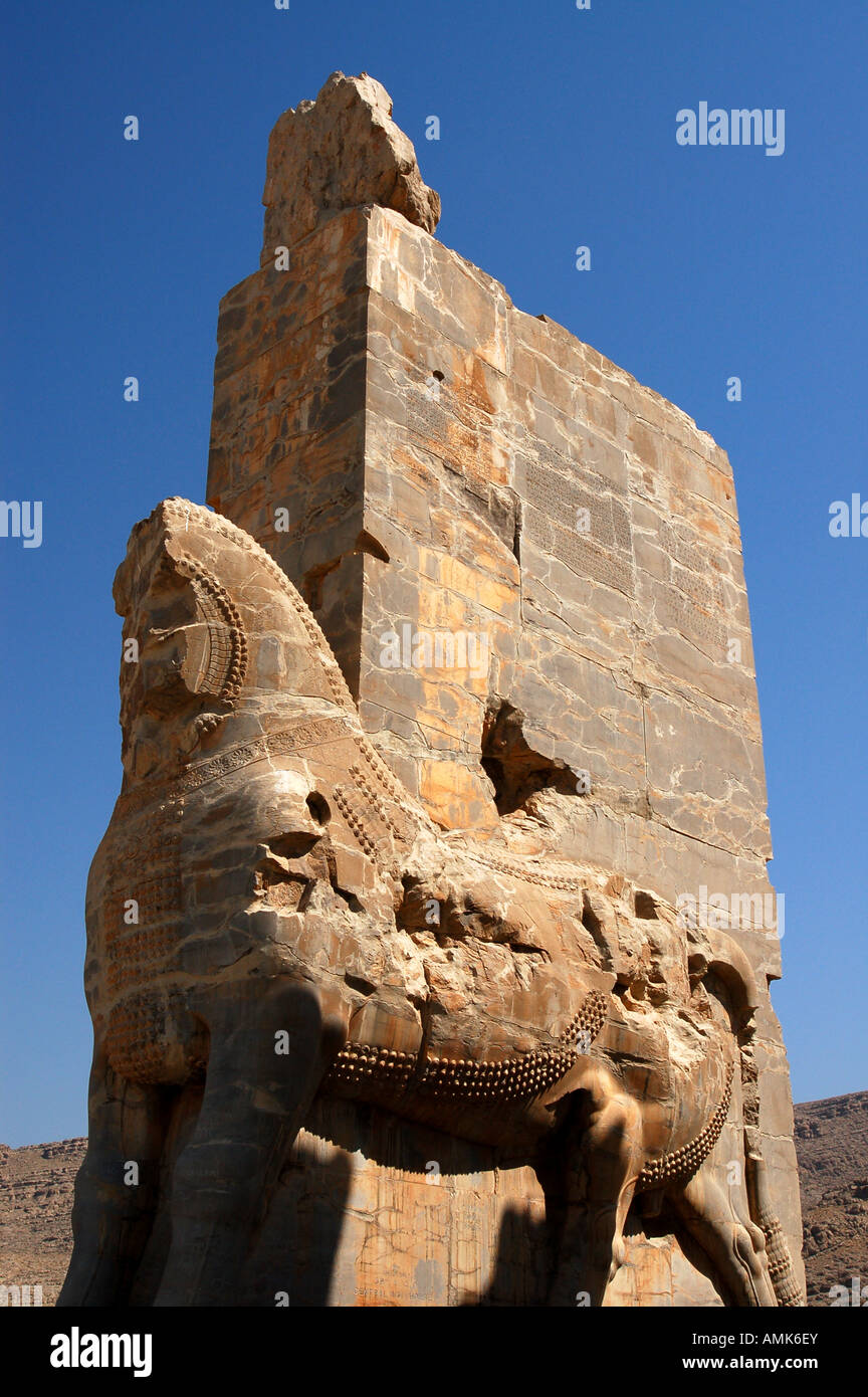 Gate Of Xerxes Persepolis Iran High Resolution Stock Photography and ...