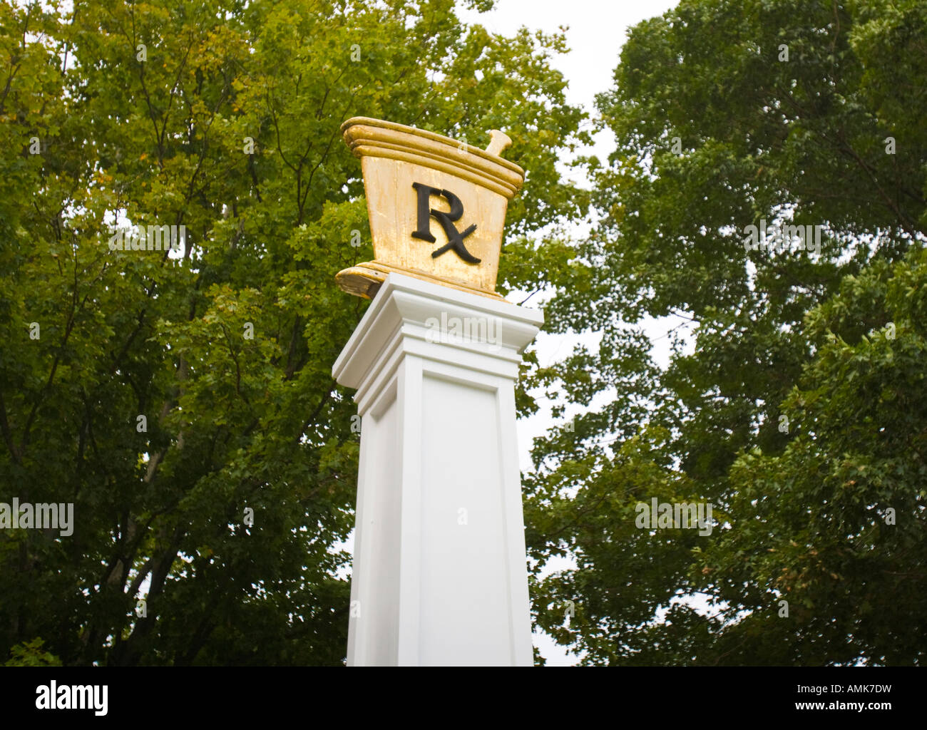 Sign outside an apothecary Stock Photo - Alamy